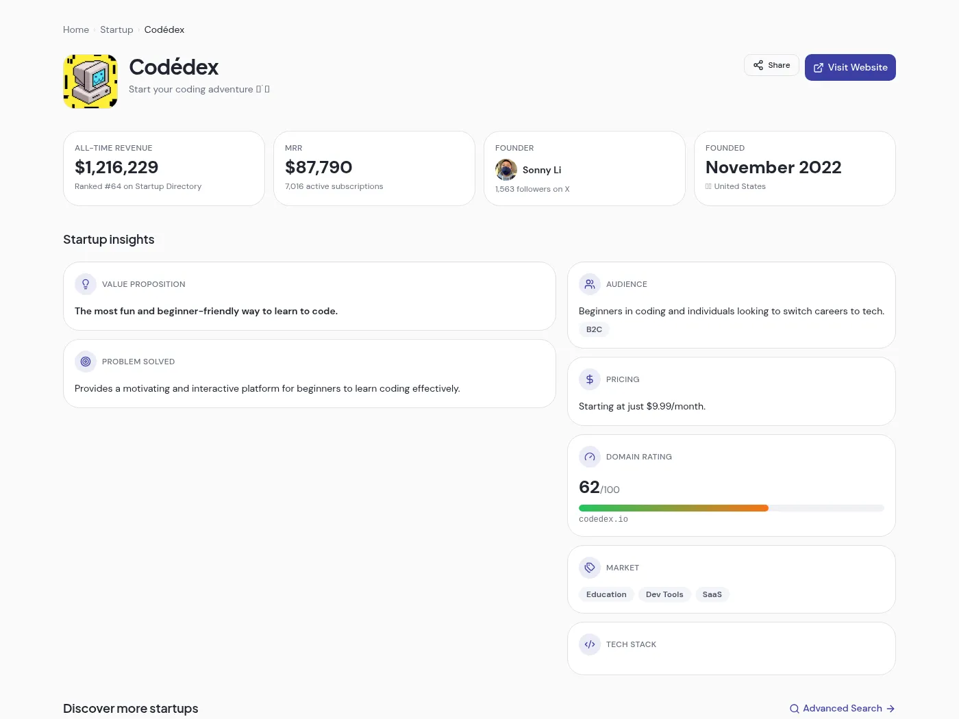 Startup Directory Pro