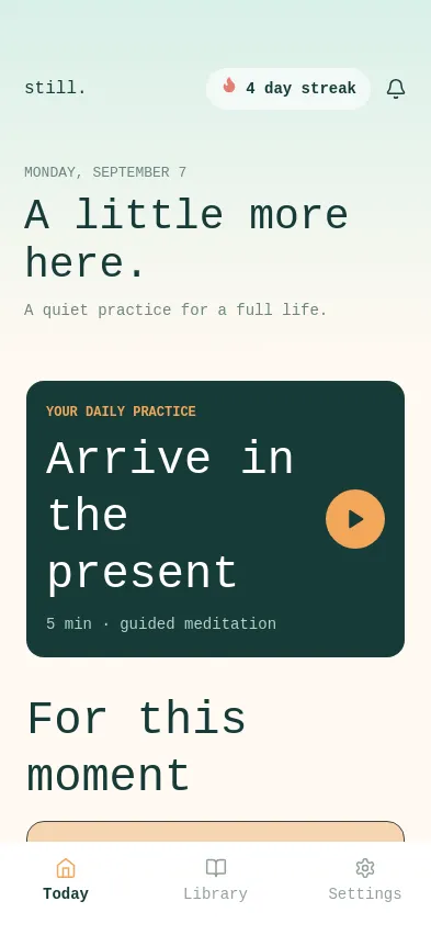 Stan Mindfulness Redesign