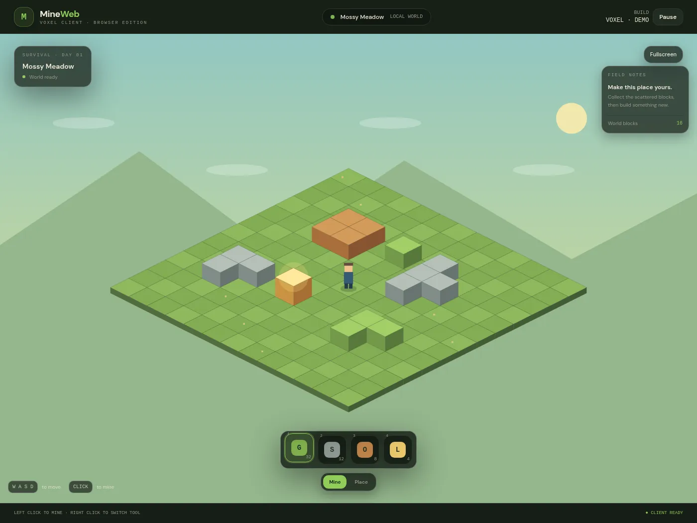 MineWeb Client