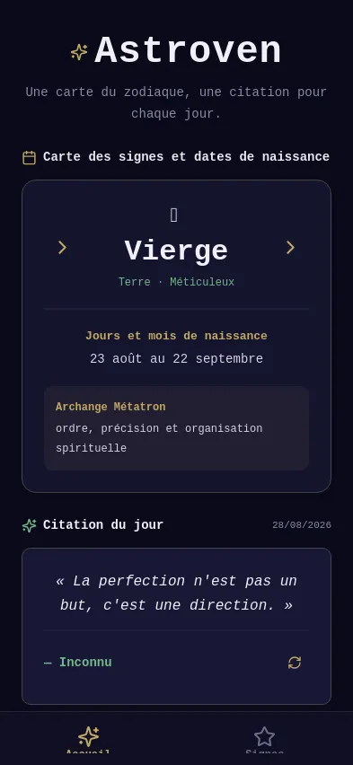 AstroQuote Mobile