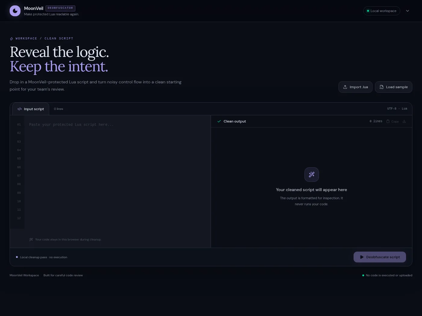 MoonVeil Lua Deobfuscator