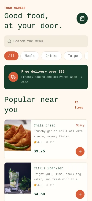 Togo Delivery App