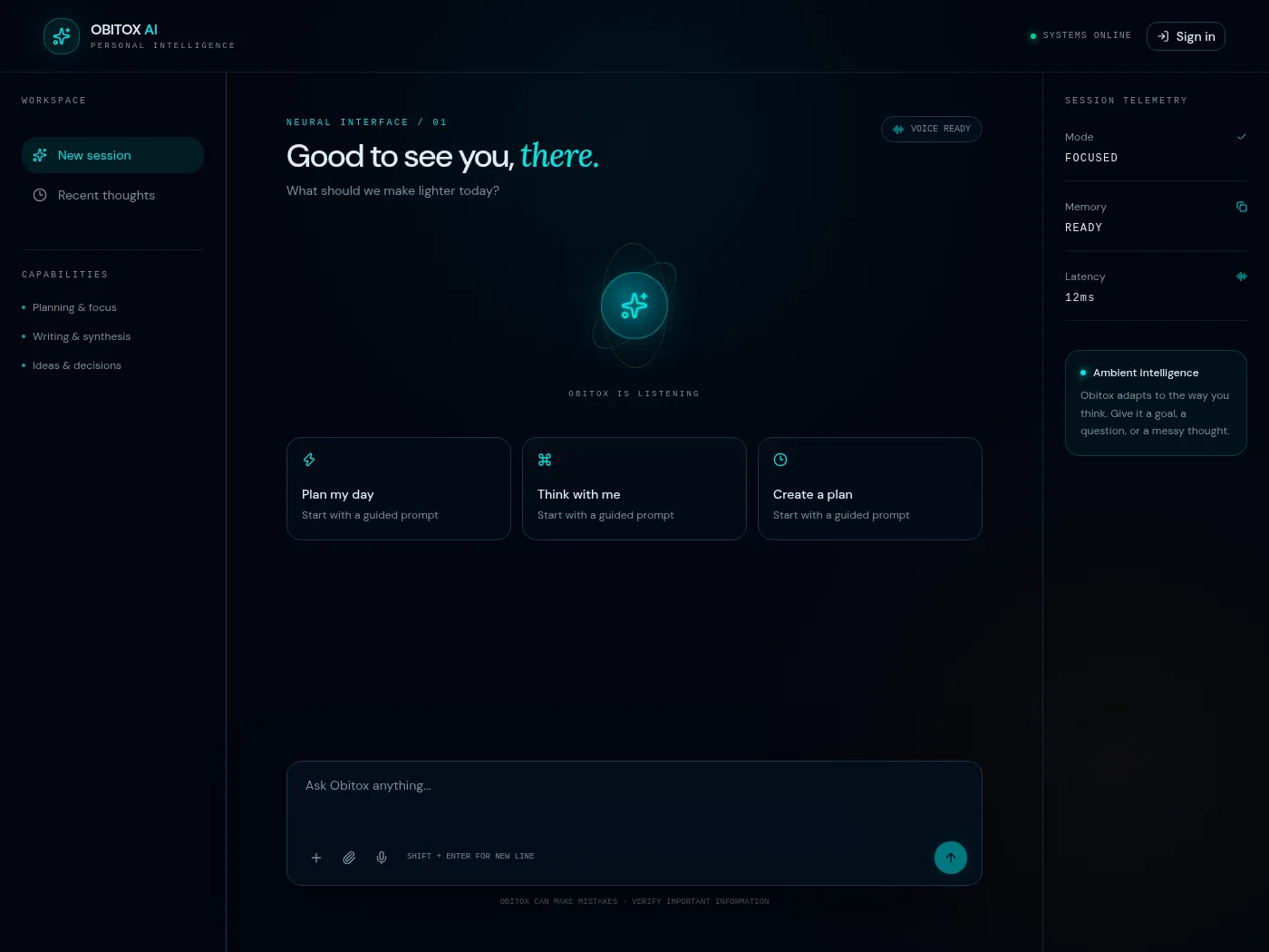 Obitox AI Assistant
