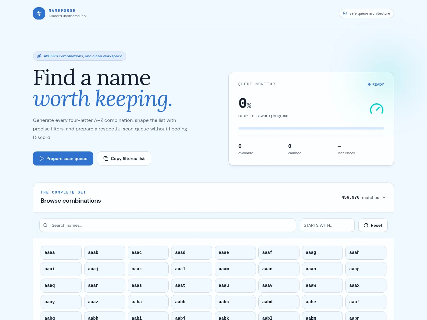 Discord Username Checker