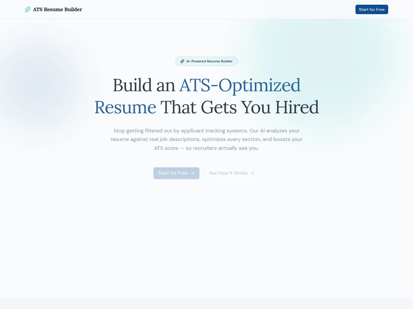 ATS Resume Builder