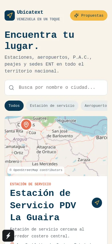 Ubícatext Finder App