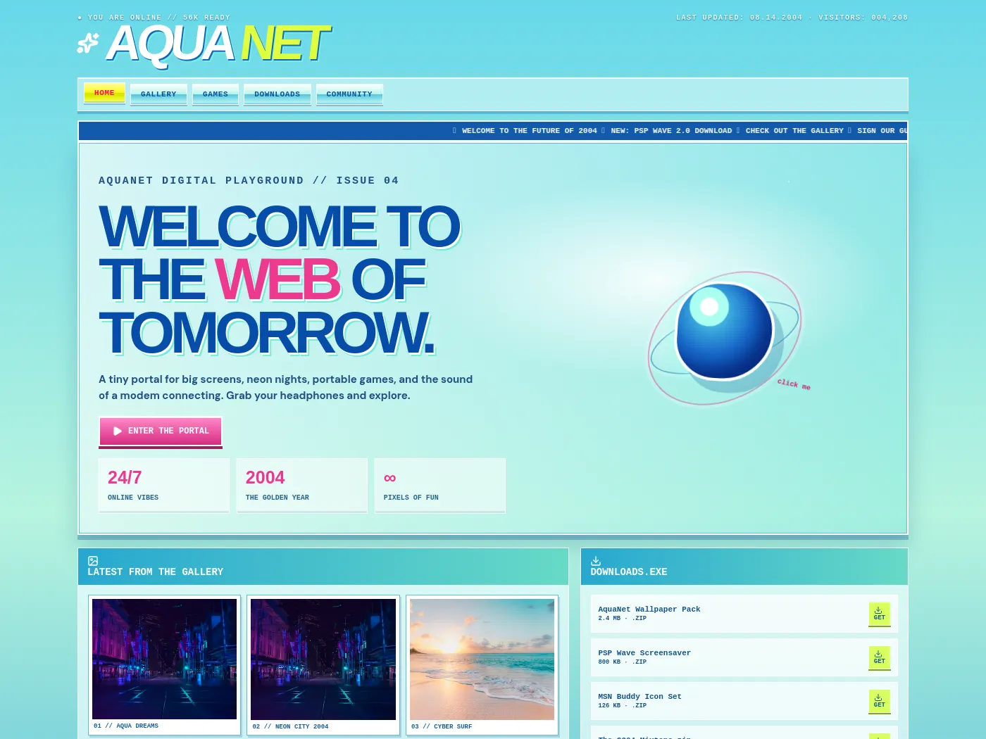 Retro 2000s Web Portal