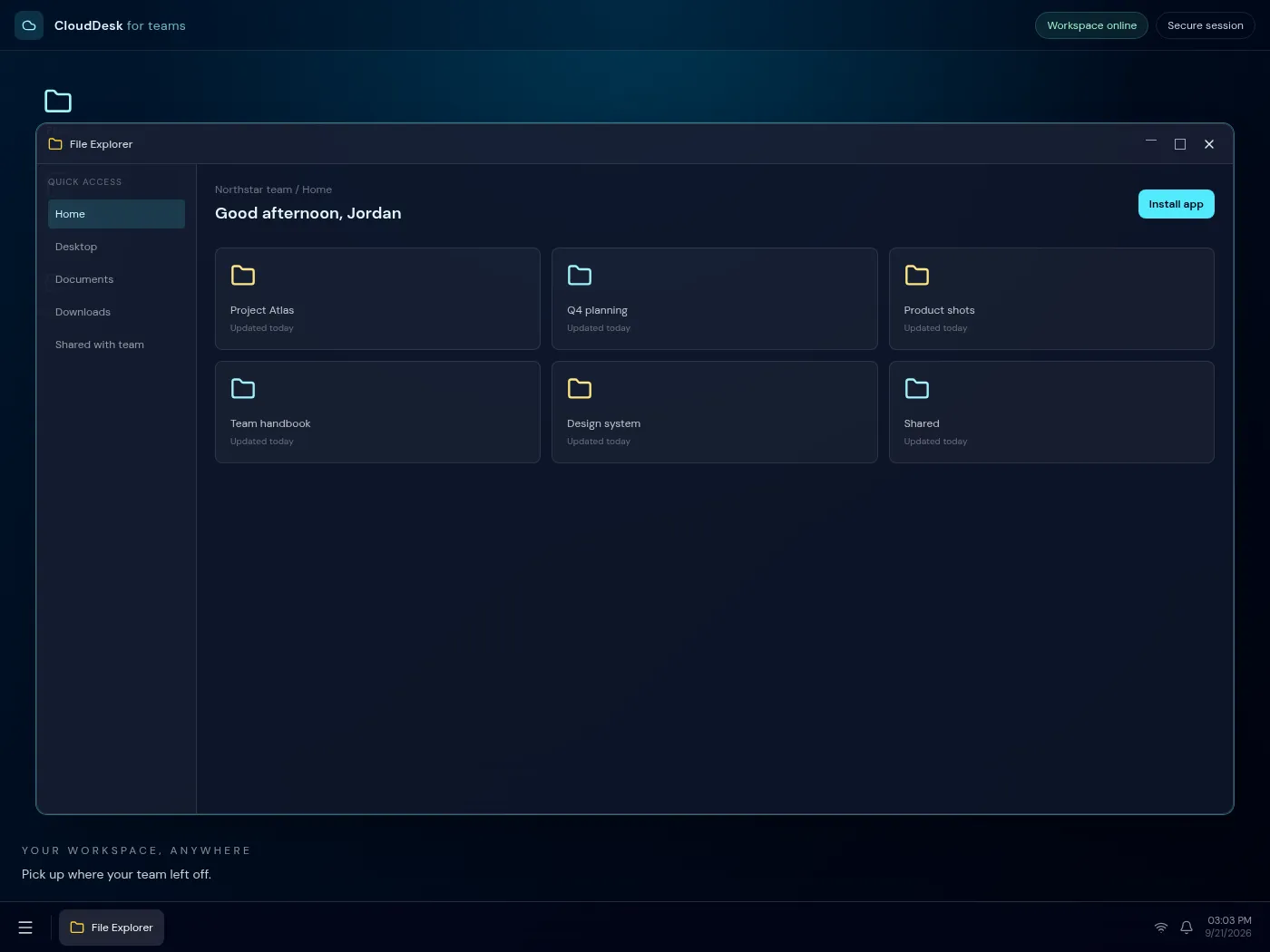 Win10 Cloud Desktop