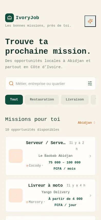 IvoryJob Finder