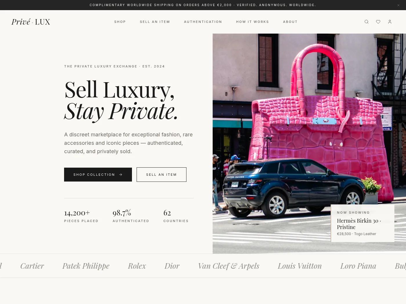 Privé Lux Exchange