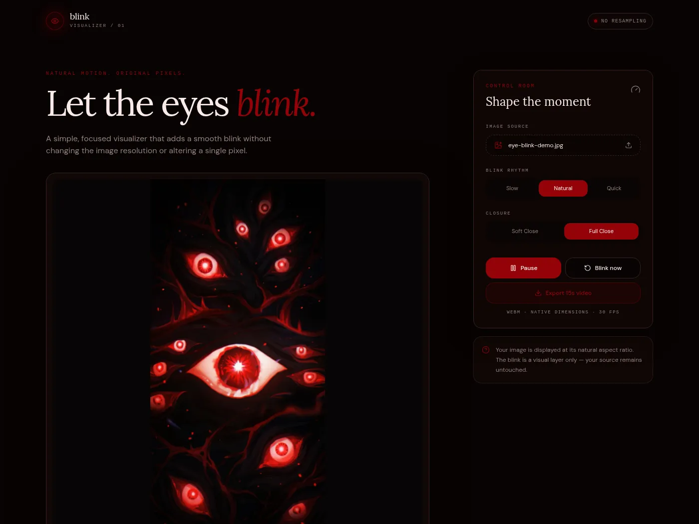 Eye Blink Visualizer