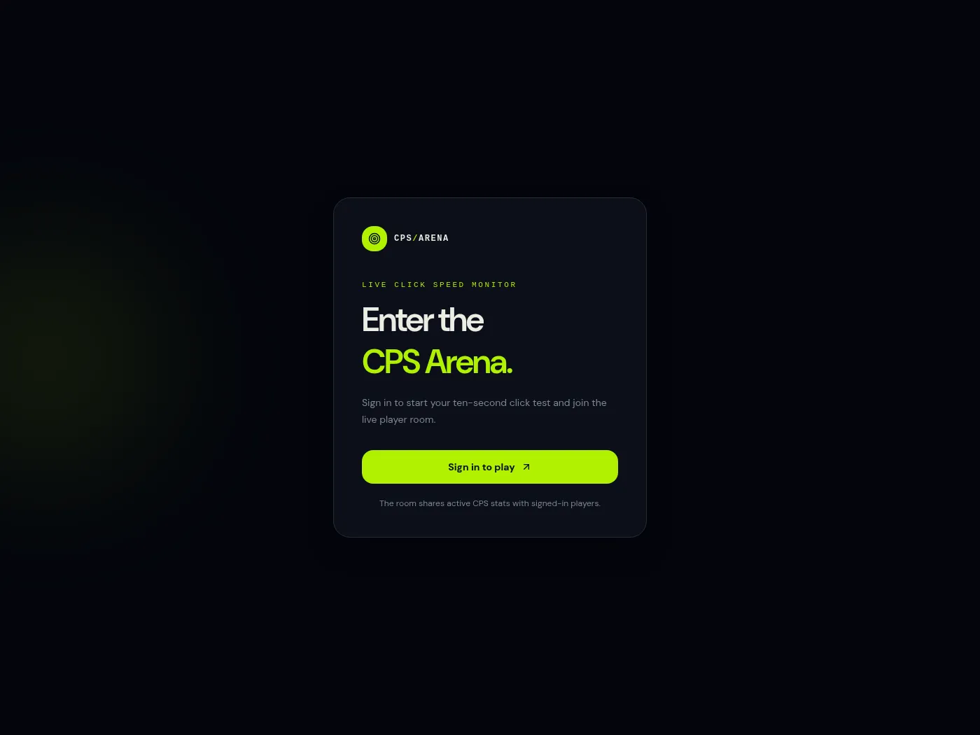 CPS Monitor UI