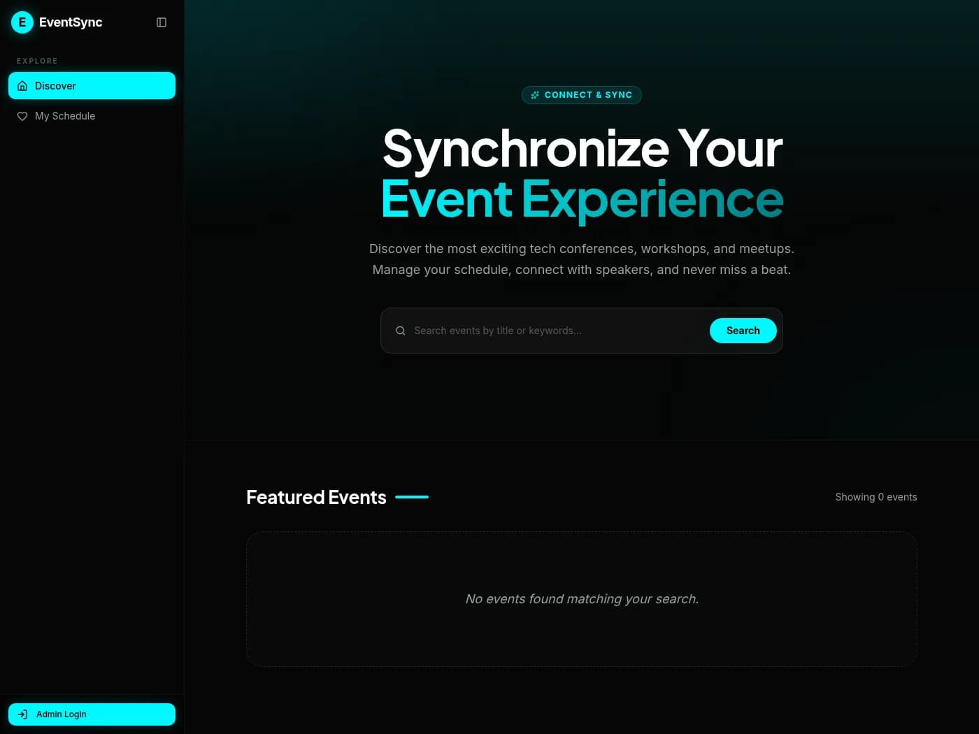 EventSync Frontend Portal