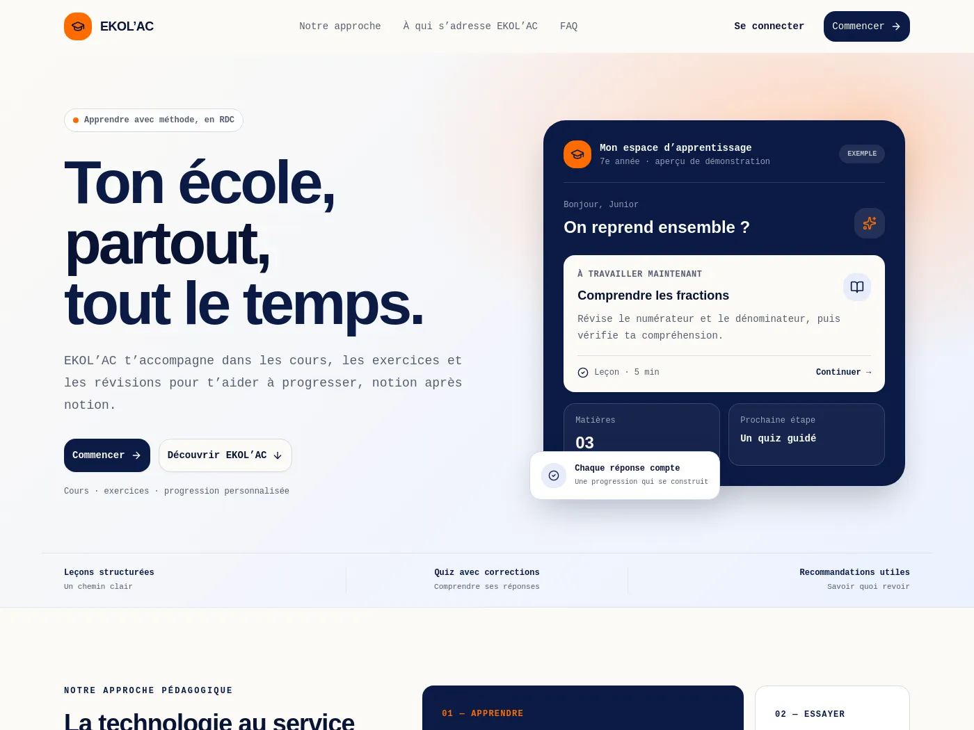 EKOL’AC EdTech Platform