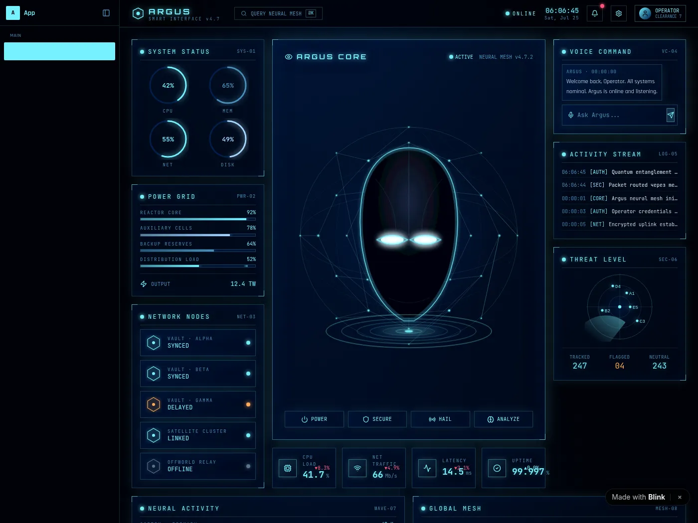 Argus Smart Dashboard