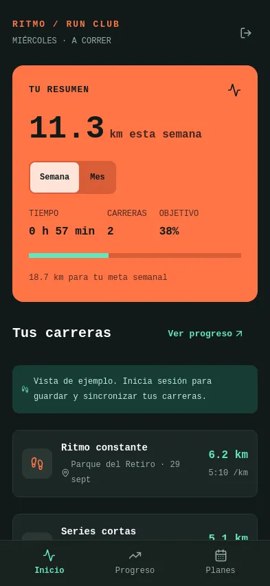 RunProgress Tracker