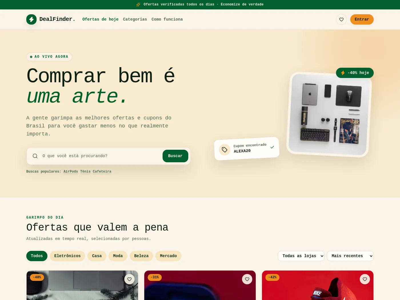 DealFinder Brasil