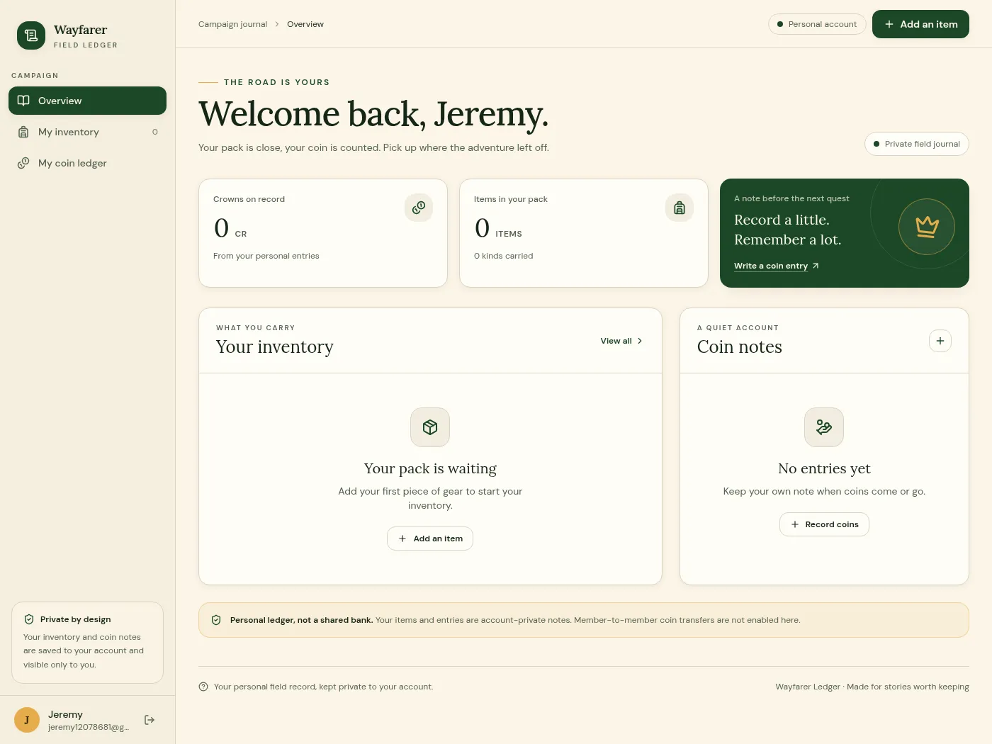 LARP Asset Tracker