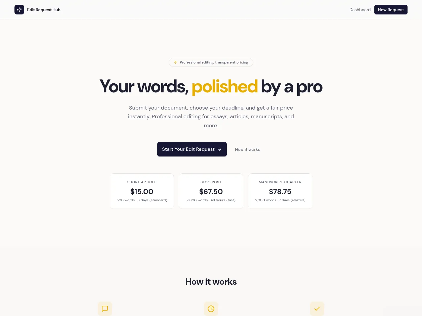 Edit Request Hub