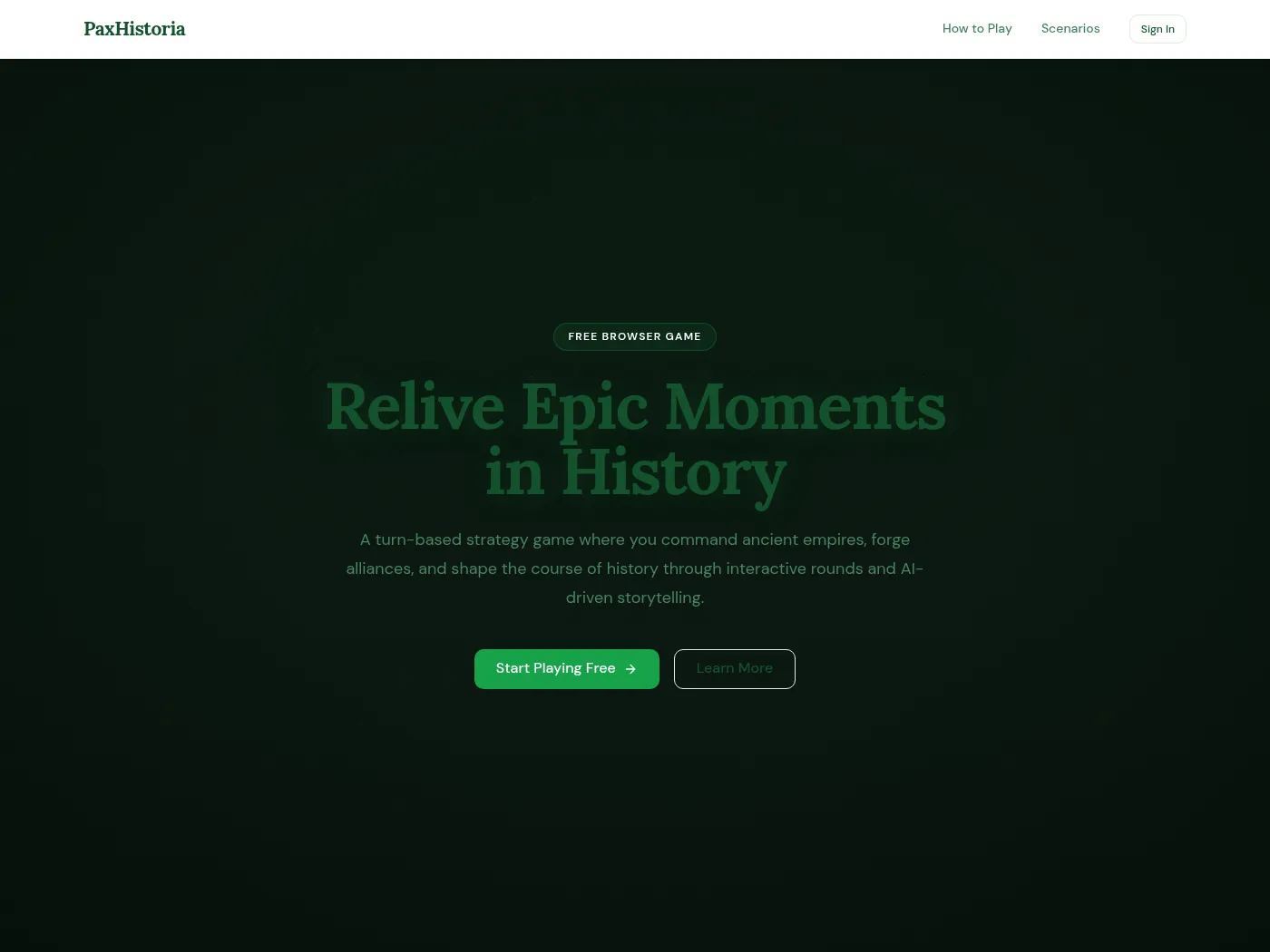 PaxHistoria Online Game