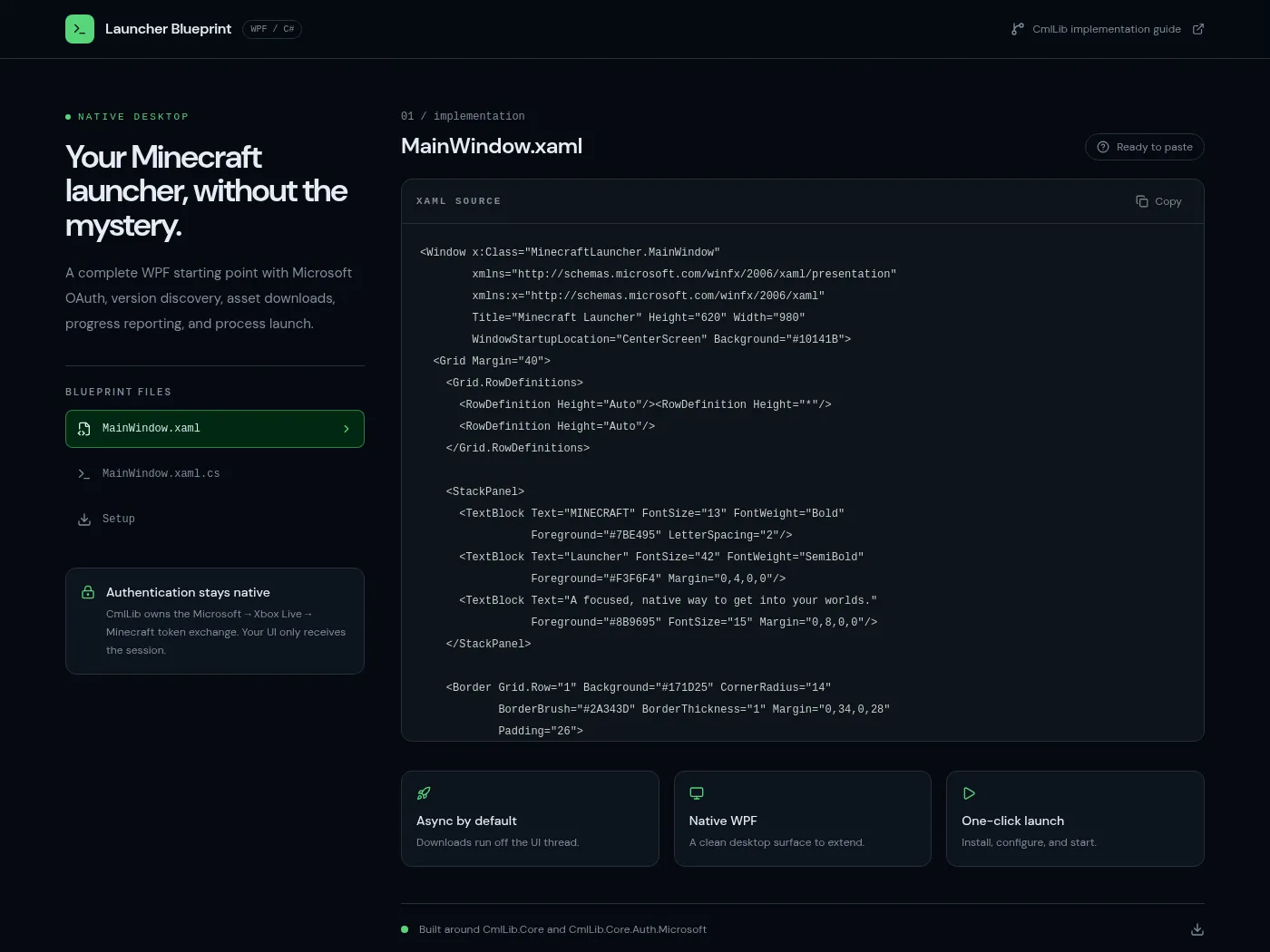 C# Minecraft Launcher