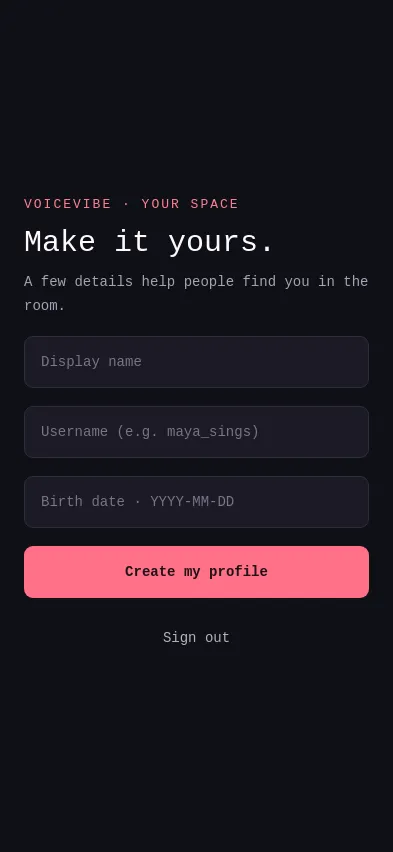 VoiceVibe Social Voice Chat