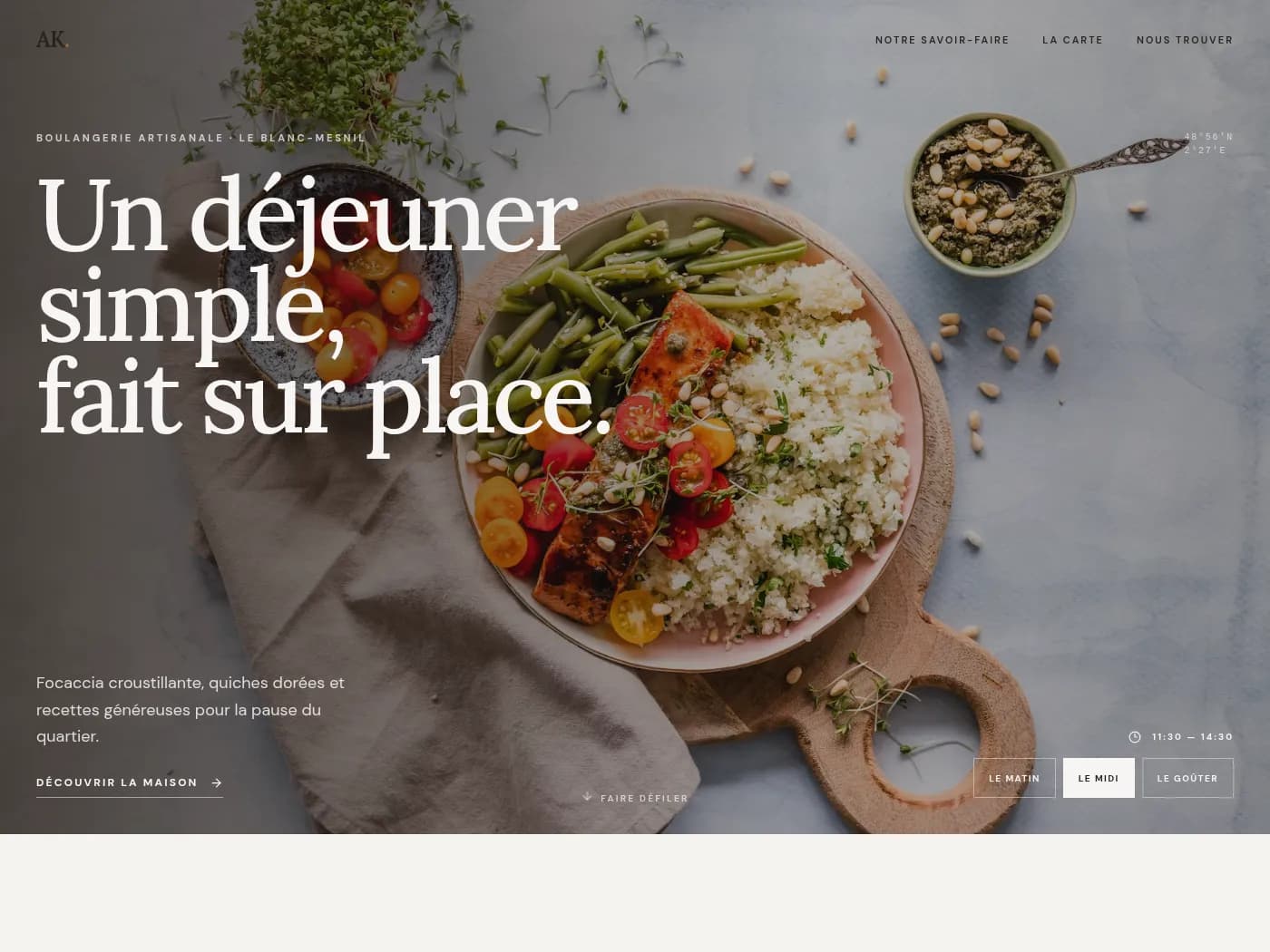 Boulangerie AK Website