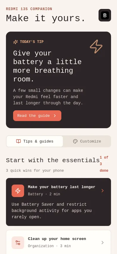 Redmi 13c Companion