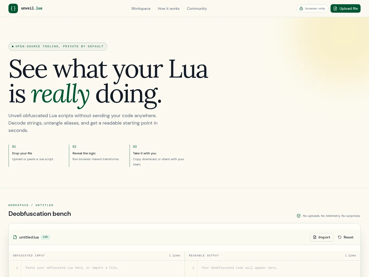 Lua Code Deobfuscator
