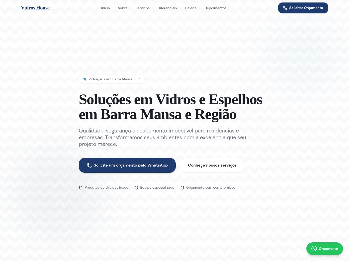 Vidros House Website