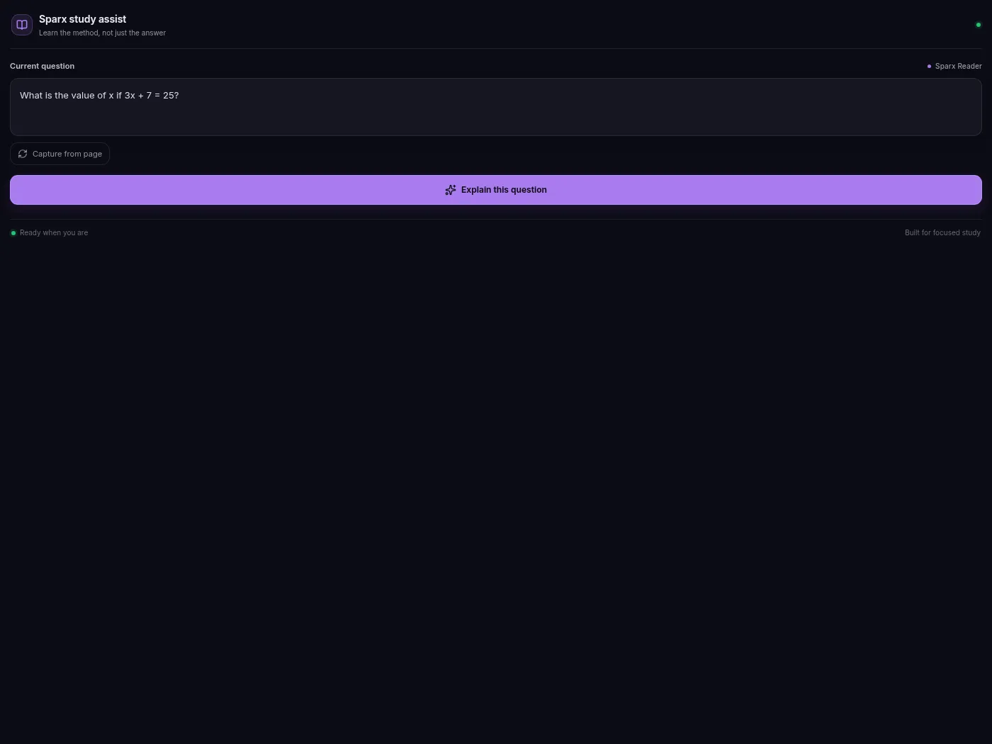 Sparx AI Study Assist