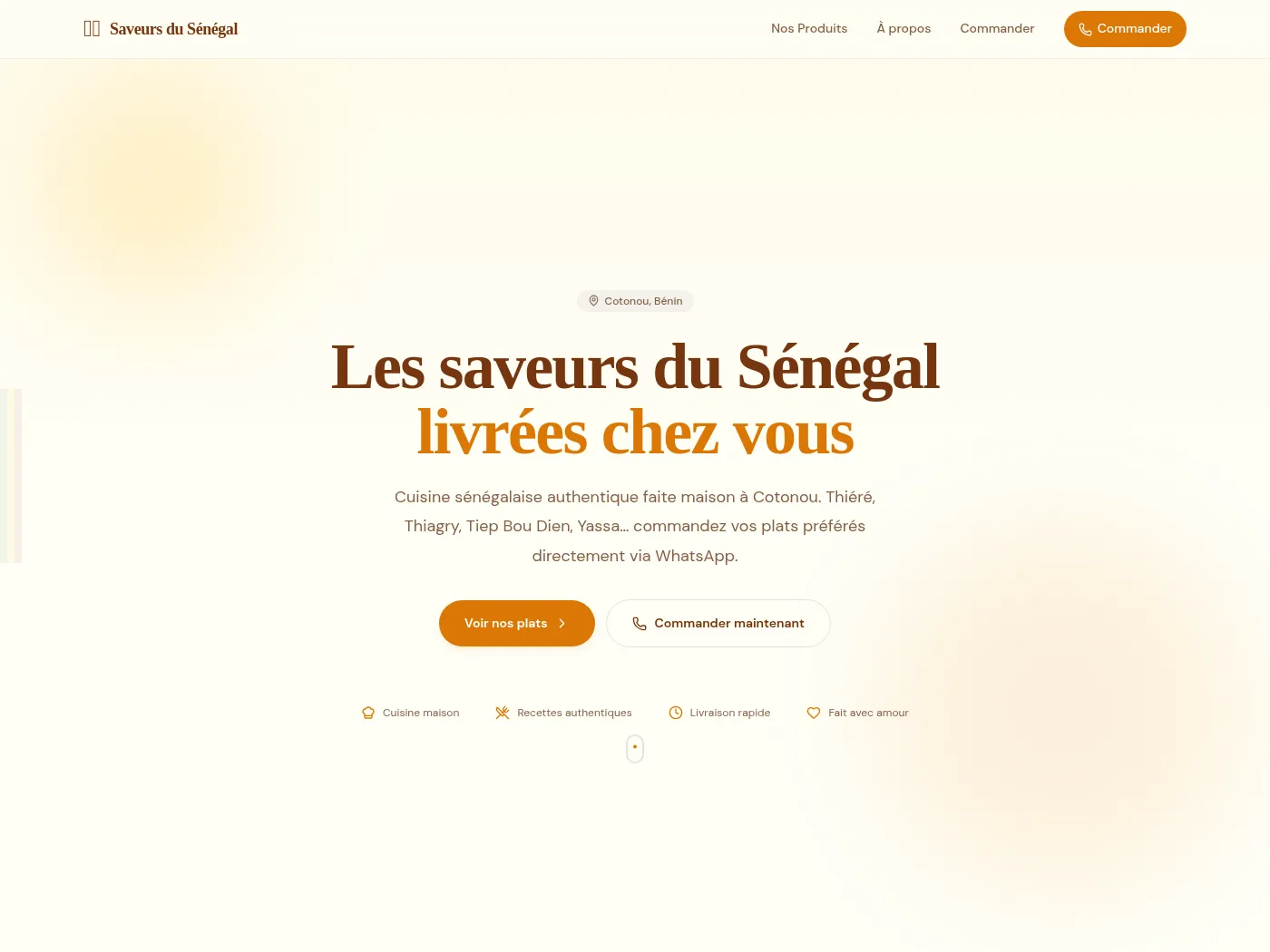 Saveurs du Sénégal Web