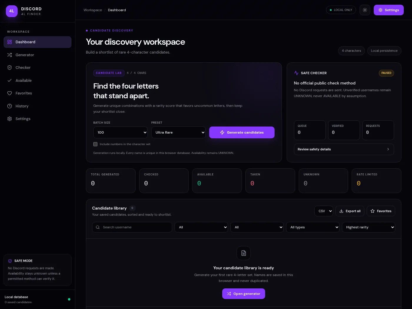 Discord 4L Finder
