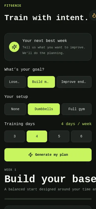 FitGenie Mobile