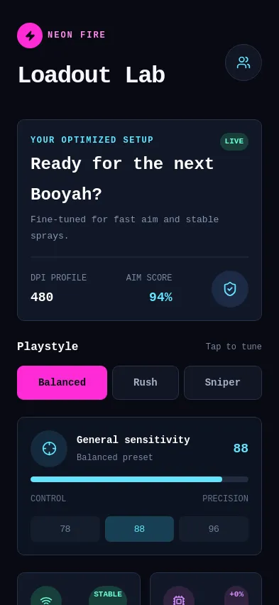 Neon Fire Optimizer