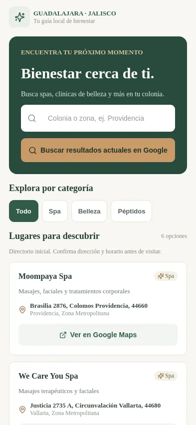 Guadalajara Spa Finder