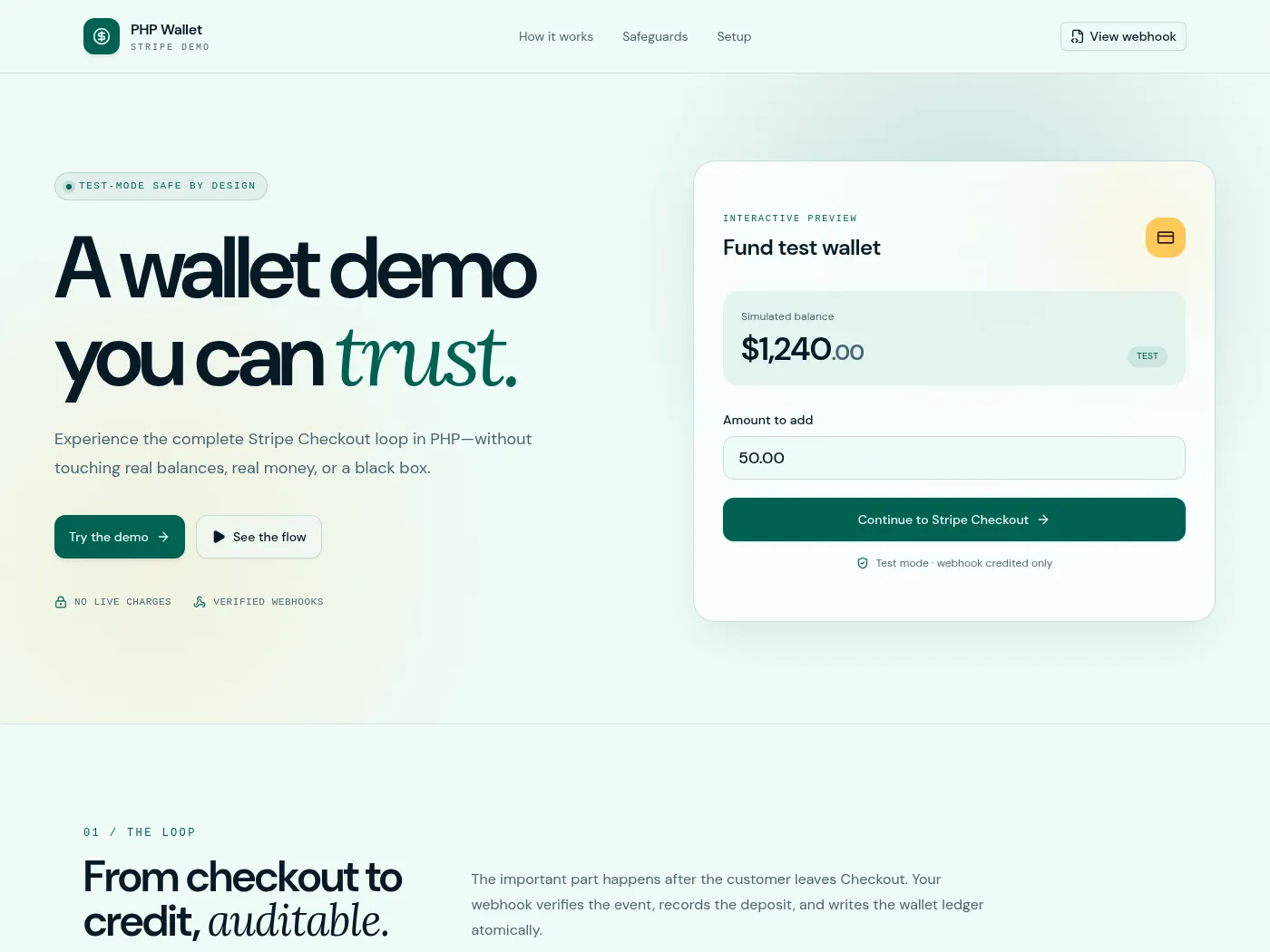 PHP Wallet Stripe Demo