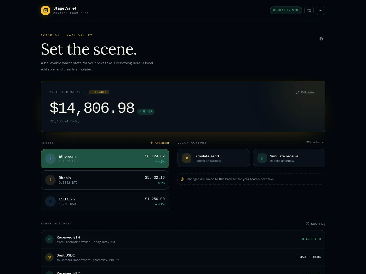 Roleplay Crypto Wallet