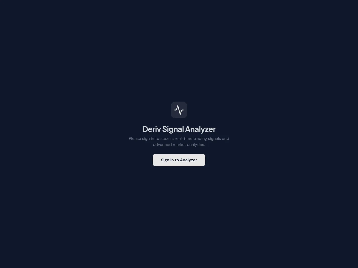 Deriv Signal Analyzer