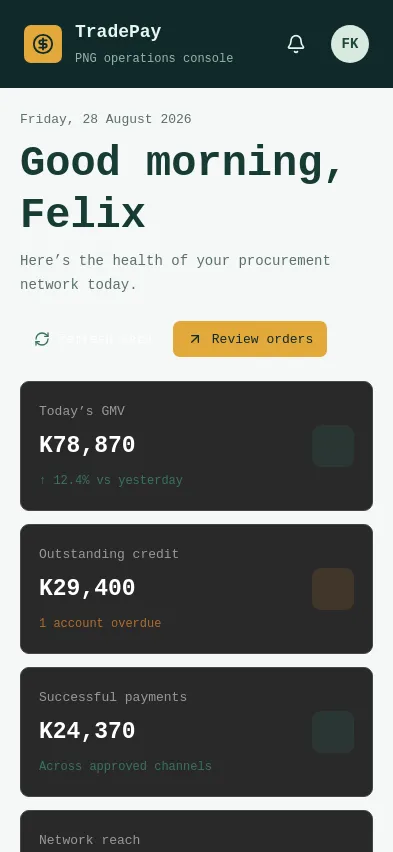 TradePay PNG Platform