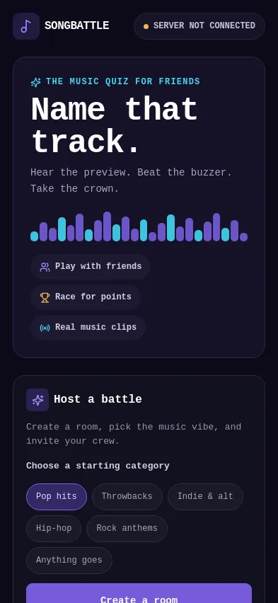 SongBattle Multiplayer Game