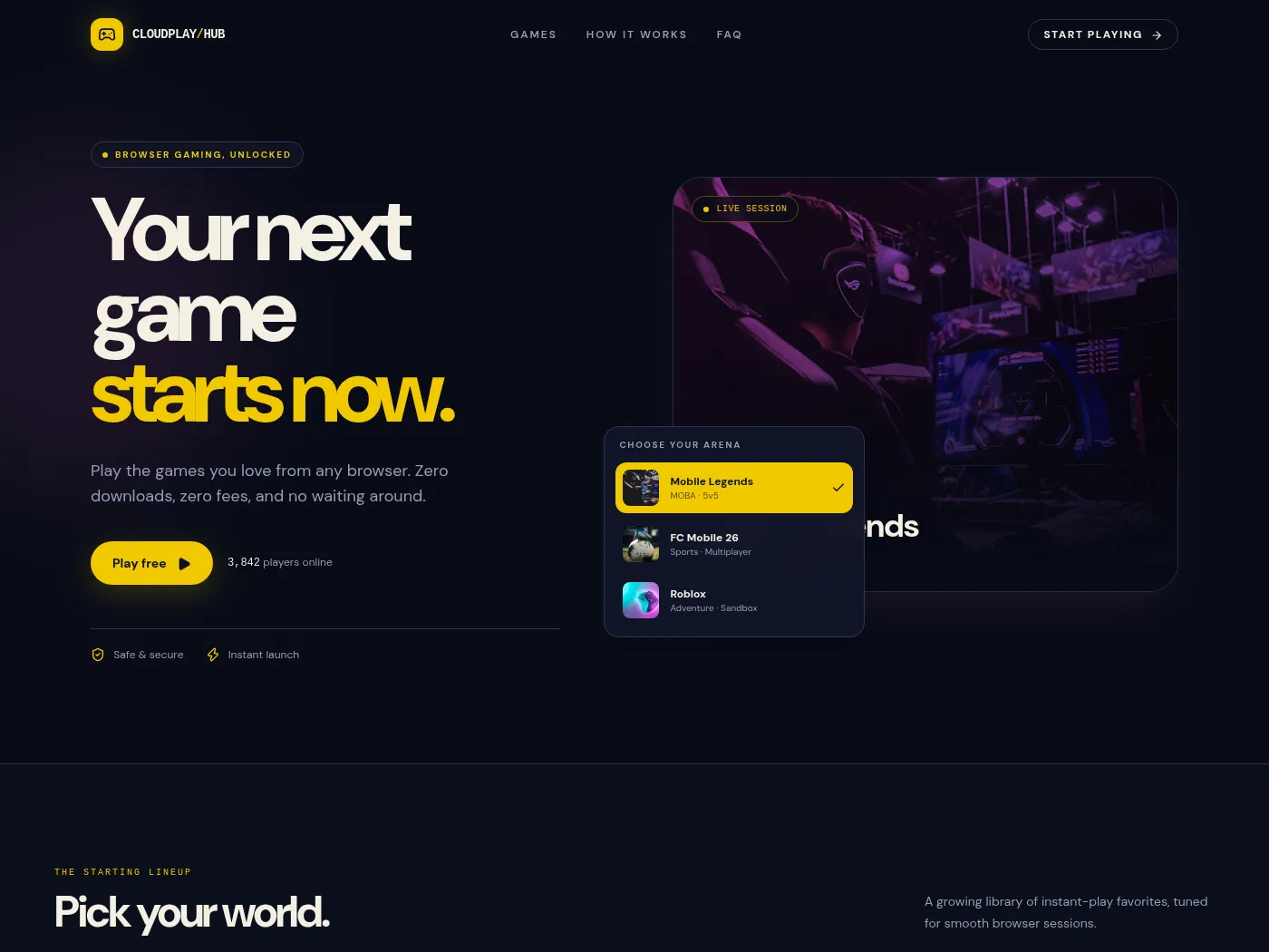 CloudPlay Hub