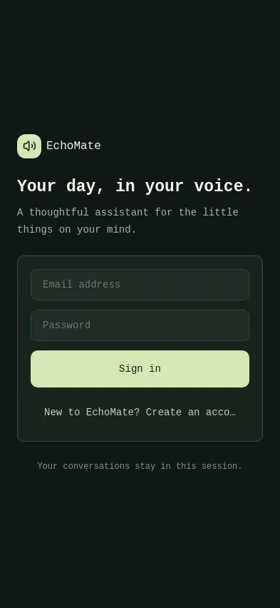 EchoMate Voice Assistant