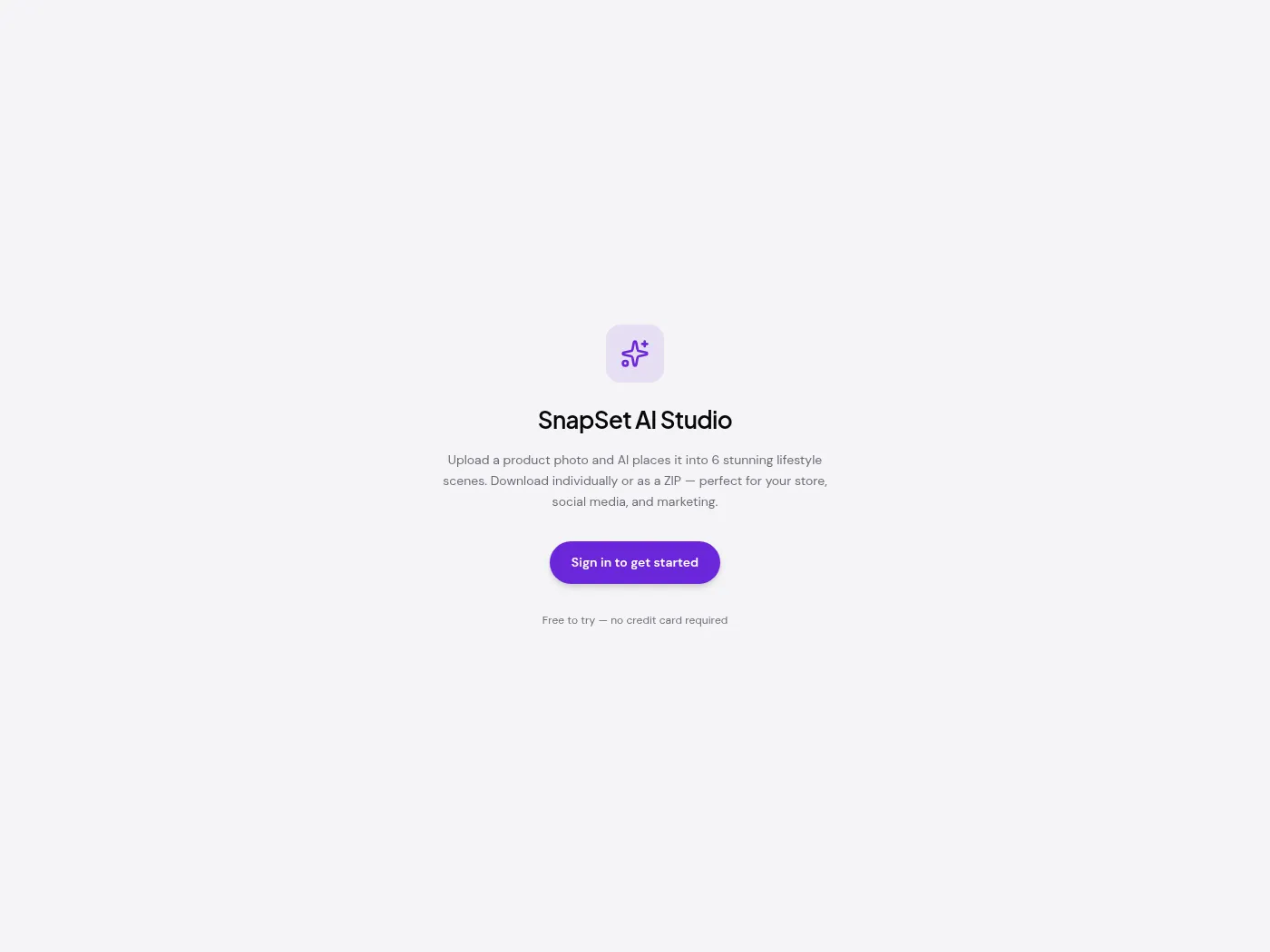 SnapSet AI Studio