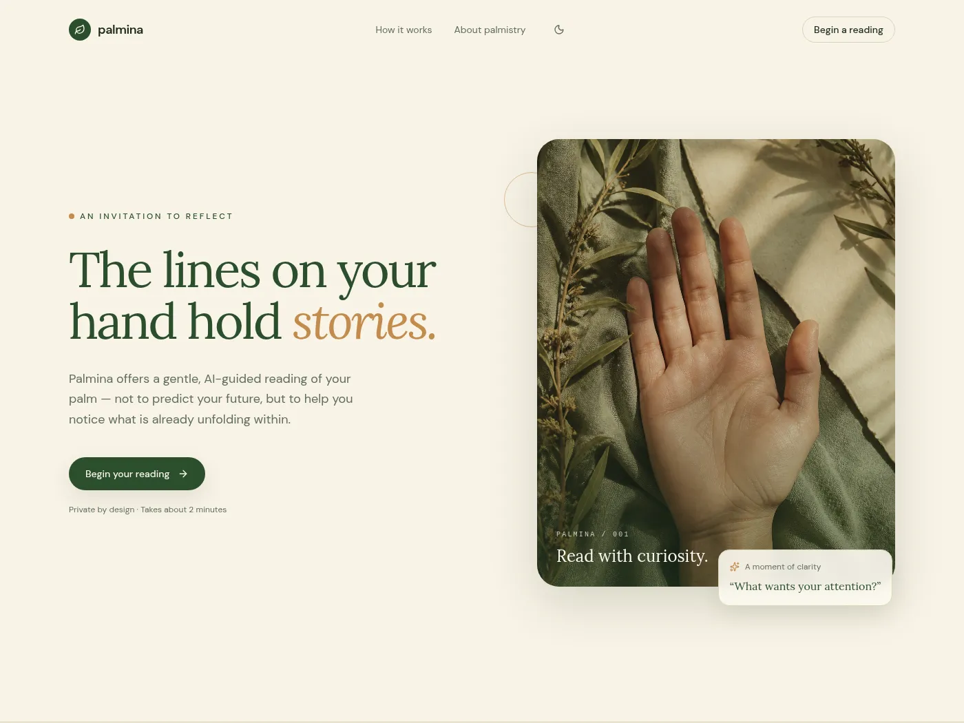 Palmina: AI Palm Reader