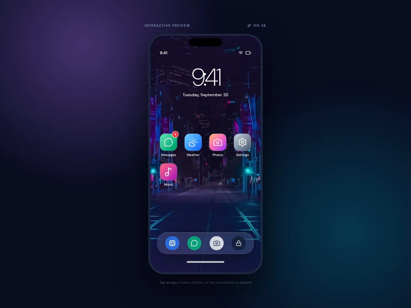 iOS 26 Web Simulator