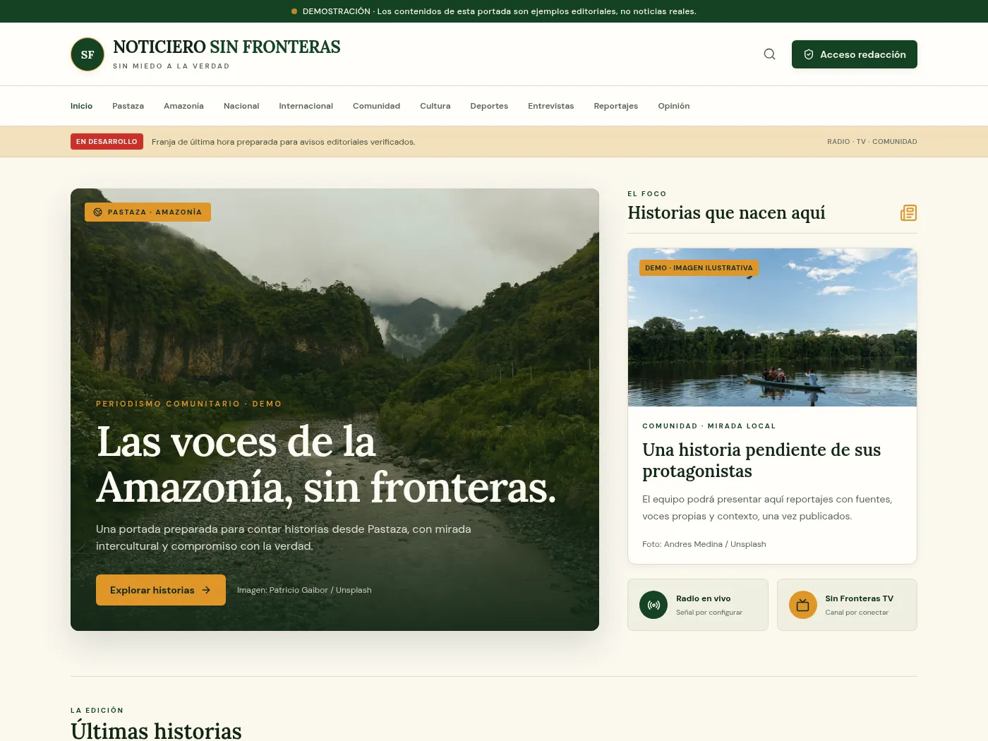Sin Fronteras Media Portal
