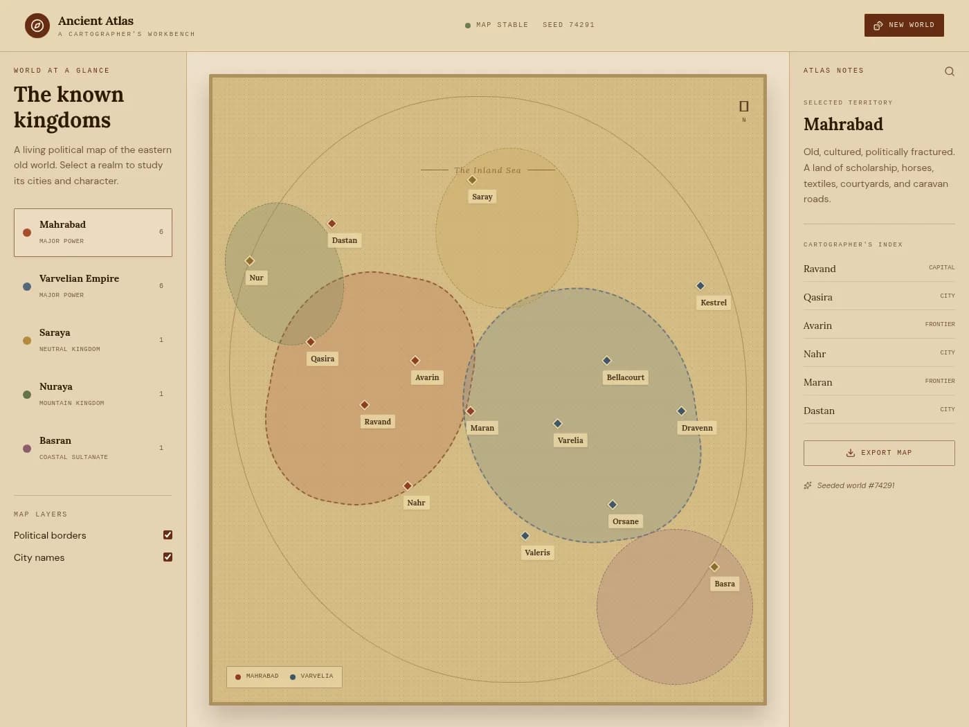 Ancient Atlas Generator