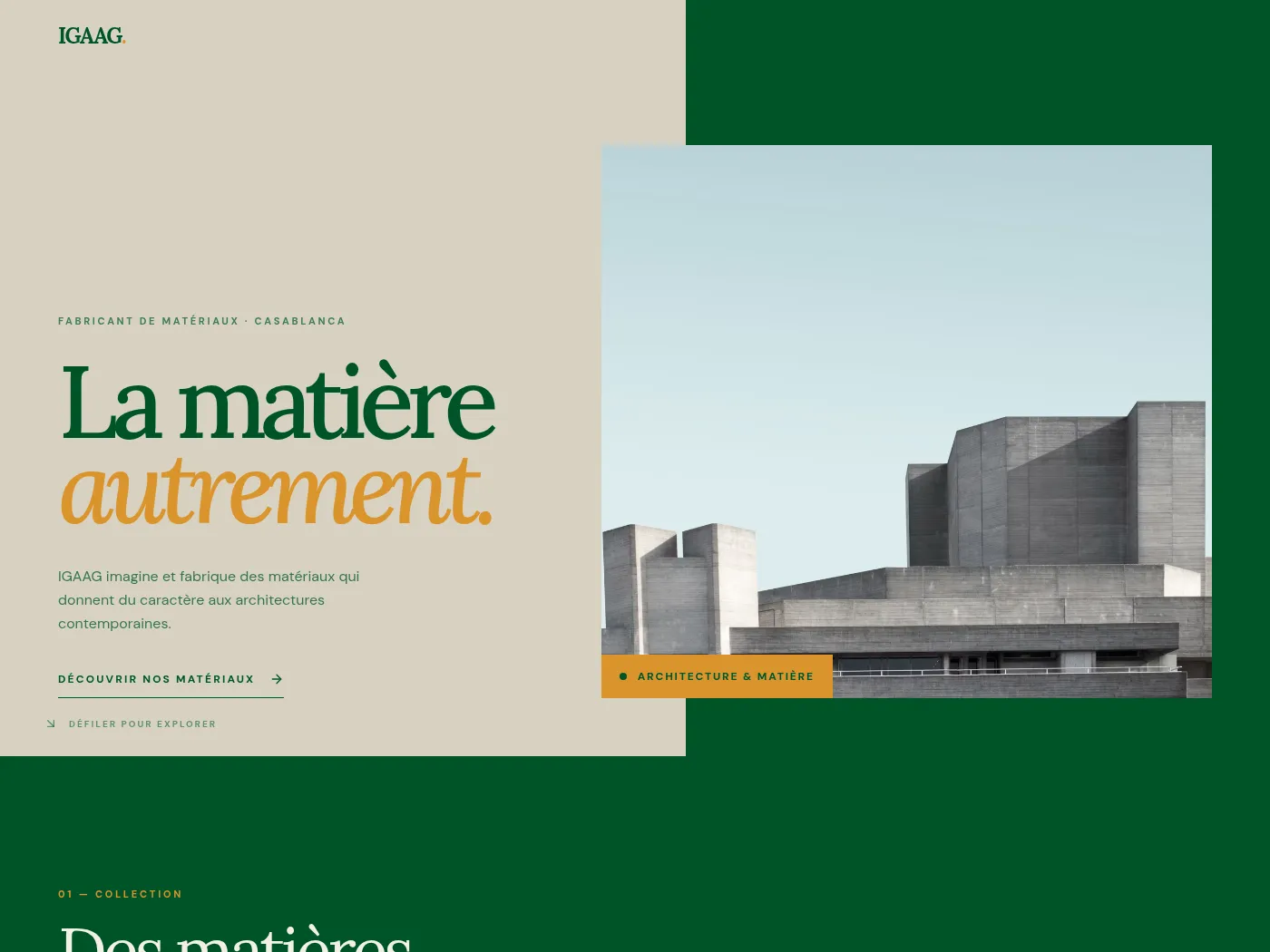 IGAAG Matériaux Web