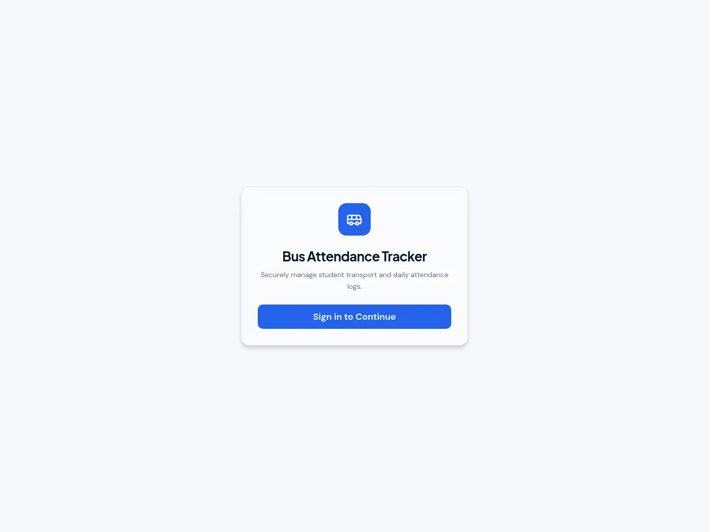 Bus Attendance Tracker